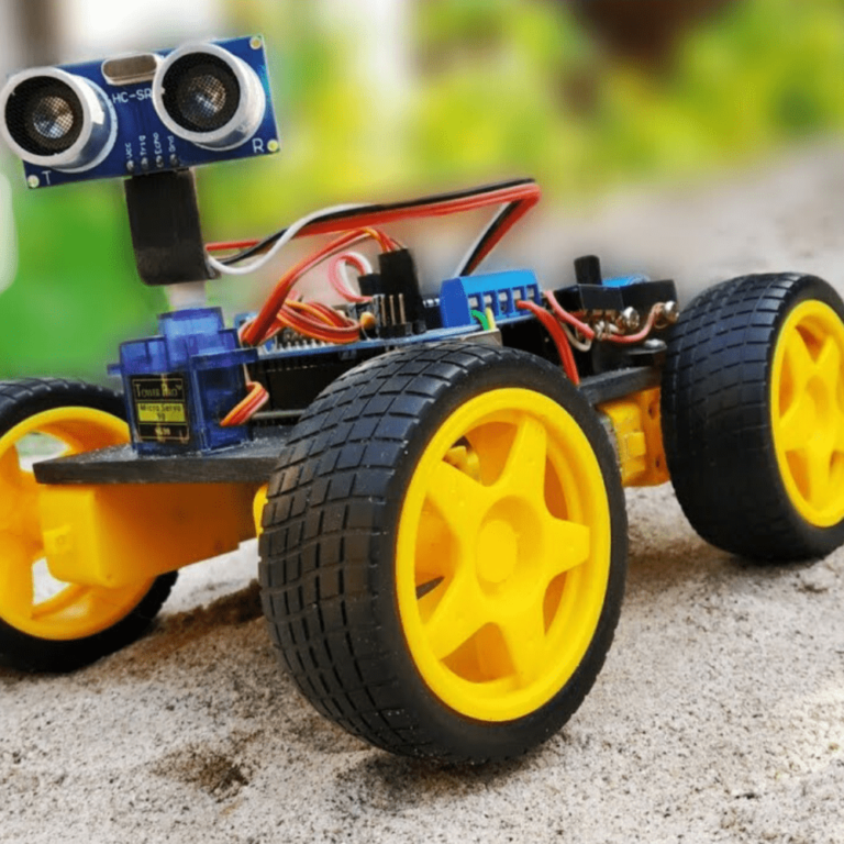 Obstacle Avoiding Robot - Easy Plug & Play | Robotic Shop BD